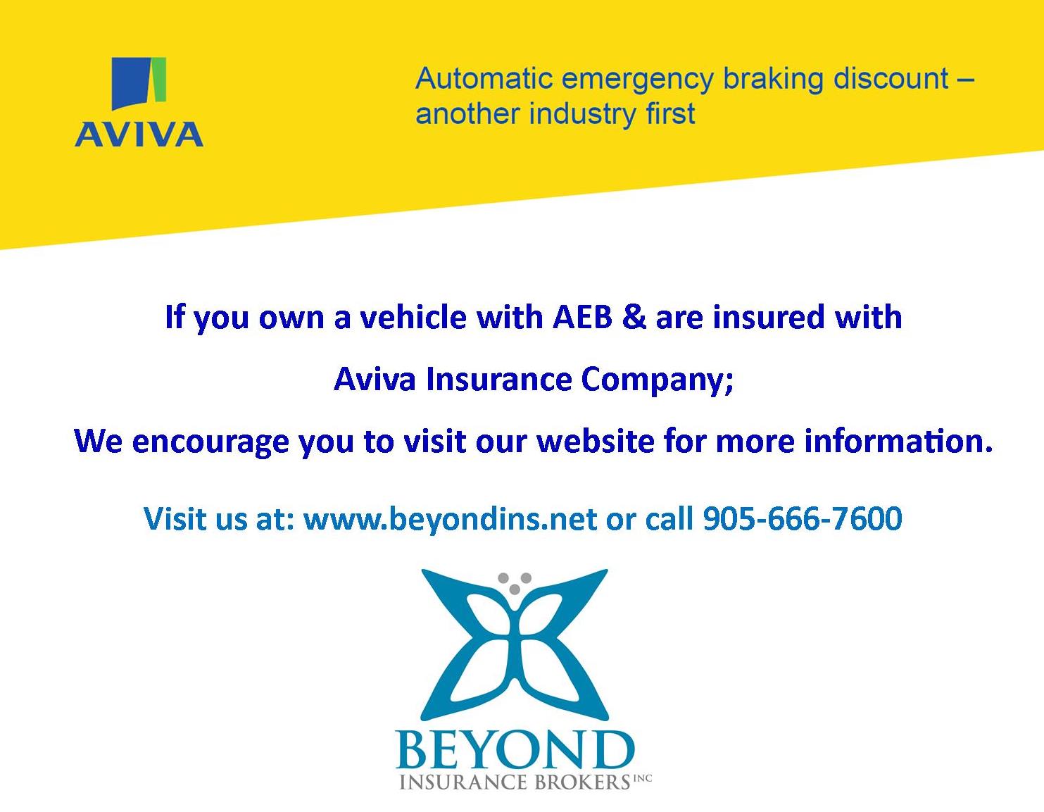 News from our Partner, Aviva Insurance Company! – Beyond Insurance ...